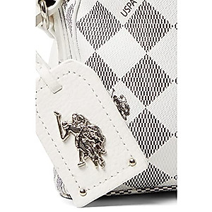 DIAMOND SIGNATURE CROSSBODY BAG Black White a152 / 1SZ