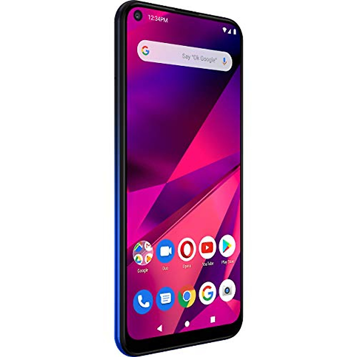BLU G70 G0250WW 6.4" HD+ Infinity Dot 32GB Dual-SIM GSM Smartphone, 2GB RAM, Dual 13MP Rear + 8MP Front Camera, Mediatek Helio P23, Android 9 Pie, Unlocked, Blue