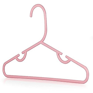 HANGERWORLD Kid's Hangers for Baby Nursery and Children's Closet Clothes Storage (20 Pack, Pink)