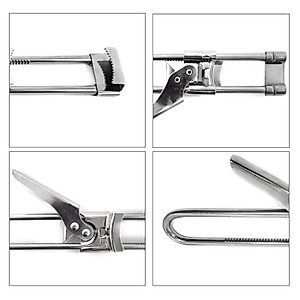 Honbay Adjustable Stainless Steel Jar Bottle Opener for Restaurant or Home Use