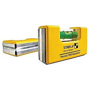 Stabila 11901 Magnetic Pocket Level PRO with Holster Yellow