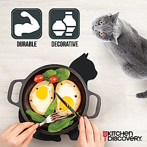 Silicone Cat Trivet – Kitchen Discovery – Protects Tables and Counters from Heat and Moisture. Fun for Those Who Love Cat Kitchen Accessories