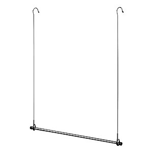 Whitmor Double Closet Rod - Heavy Duty Closet Organizer- Chrome