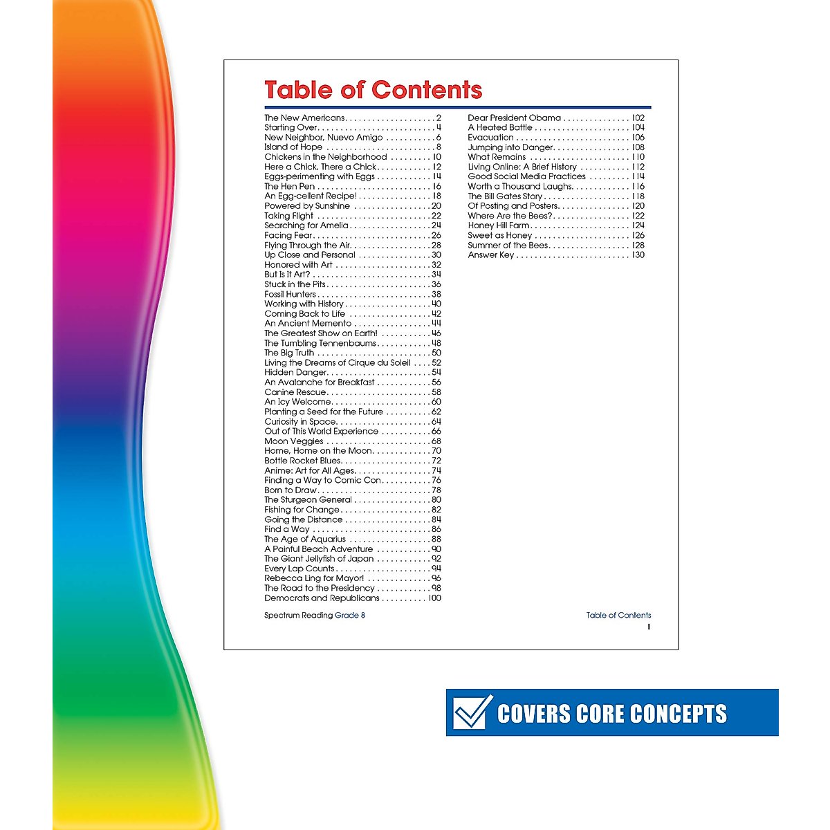 Spectrum Reading Comprehension Grade 8, Ages 13 to 14, 8th Grade Workbooks, Nonfiction and Fiction Passages, Analyzing and Summarizing Story Structure Using Context Clues and Citations - 160 Pages