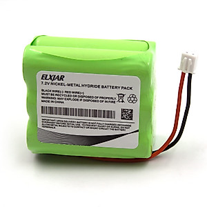 (2-Pack) 7.2V Ni-MH battery Compatible with 2GIG BATT1X, BATT2X, BATT1, GC2 2GIG-CNTRL2, 2GIG-CP2, GCKIT311, 228844 Go Control Panel Security System Alarm, 6MR2600AAY4Z Linear PERS-4200 10-000013-001