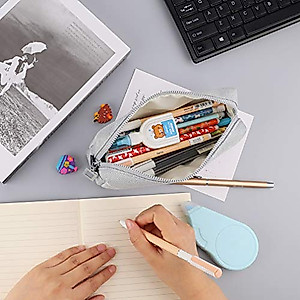 iSuperb Cotton Linen Pencil Case Pouch Bag Office Storage Organizer Coin Pouch Cosmetic Bag