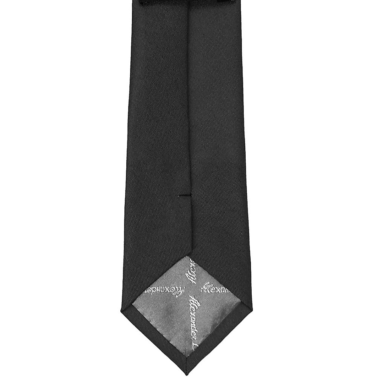 tiemart Matte Finish Tie, 3" Width (Black)