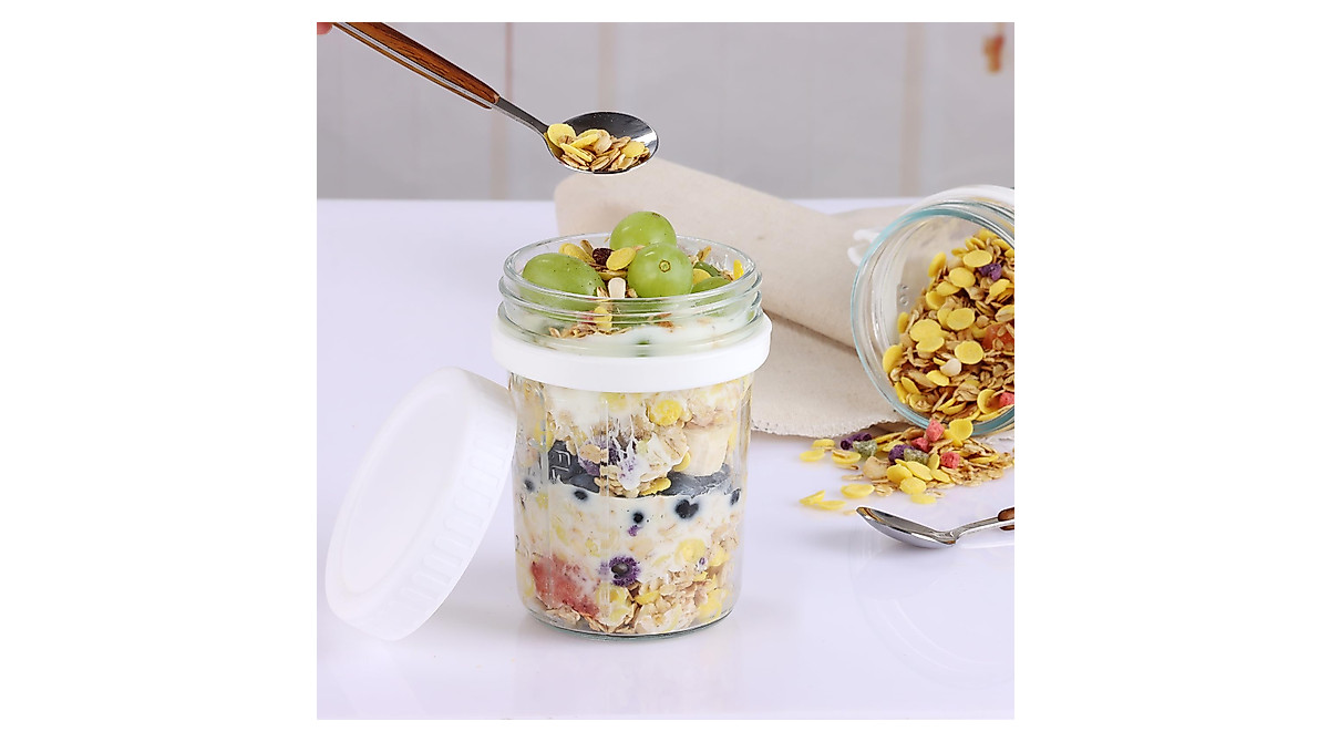 Woisut Overnight Oats Containers - Durable & Airtight