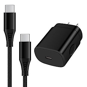 25W Super Fast Charging Block for Samsung Galaxy A14 A13 5G S23 S23+ S23 Ultra A23 A03s A04s A53 A33 A32 S22 S21 FE S20,Z Fold 4 3,Z Flip 4 3,iPad,USB C Wall Charger Block Type C Charger C to C Cable