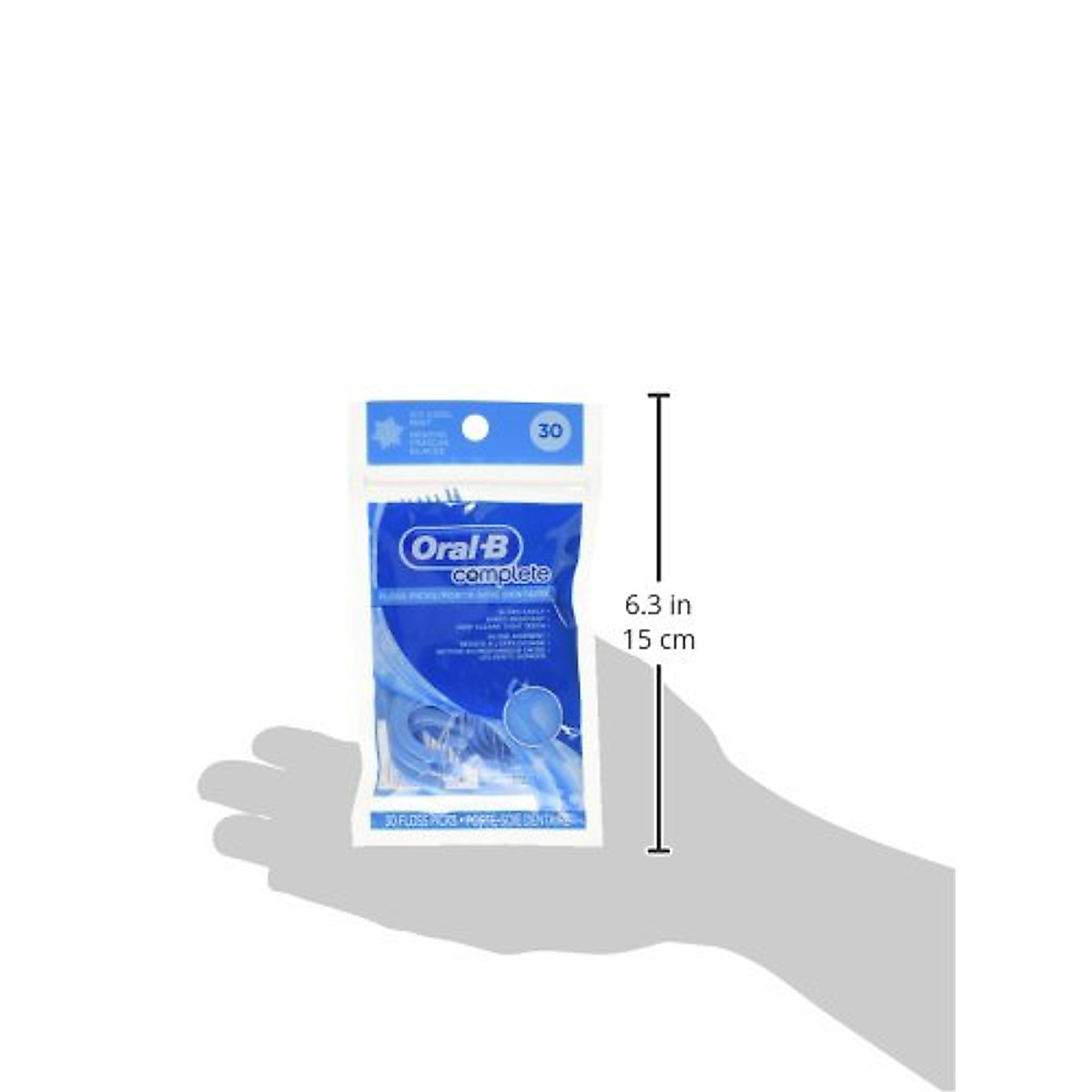 TSN Oral-b Complete Floss Picks, Icy Mint, 30 ct