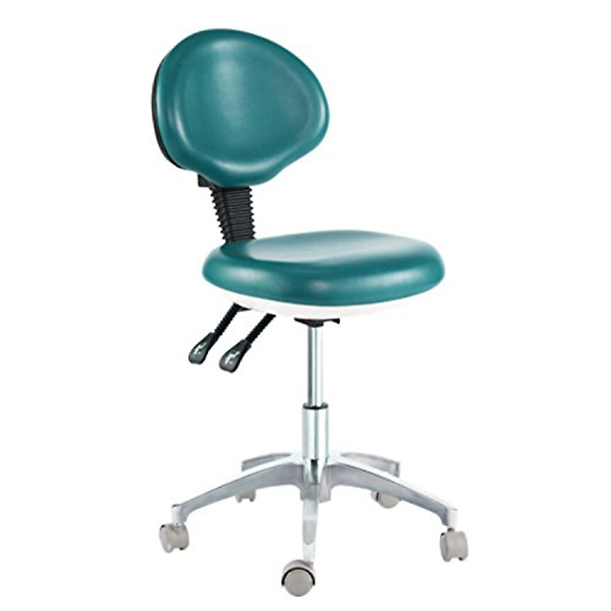 YOHOSO Dental Mobile Chair Doctor's Stool Micro Fiber Leather Seat Height Adjustment CE