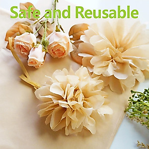 Bobobag 100 Sheets 20"X14" Gift Wrapping Tissue Paper Bulk for Gift Bags,Weddings Birthday Showers Arts Craft Party Favor Decoration (Brown)