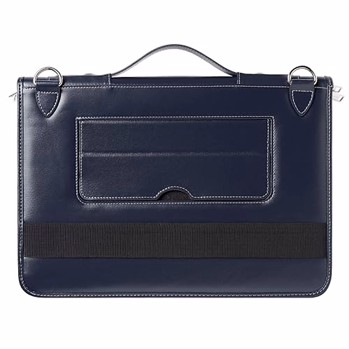 Broonel Blue Leather Laptop Messenger Case - Compatible with Dynabook Portégé X40L-K 14" Laptop