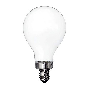 GE Relax 2-Pack 60 W Equivalent Dimmable Soft White A15 LED Light Fixture Light Bulbs Globe Candelabra Base