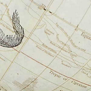 Deco 79 Wood Globe, 5" x 5" x 8", Yellow