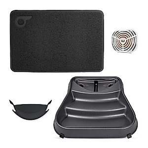 Litter-Robot 3 Accessory Kit by Whisker - Includes LitterTrap Mat, Grey Ramp, Fence, OdorTrap Pod + 1 Pack, for Use with Litter-Robot 3, The Automatic, Self-Cleaning Cat Litter Box