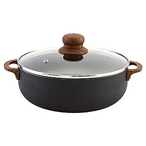 Imusa Stone Caldero, 6.9 Quart, Black
