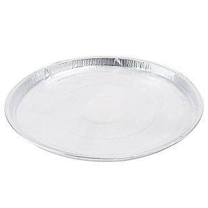 25-Pack, 11-Inch Round Flat Aluminum Foil Pan for Pizza, Large Cookie, or Pancakes 11" x 11" x .27" (LIGHTWEIGHT-USED FOR KEEPING SHAPE)