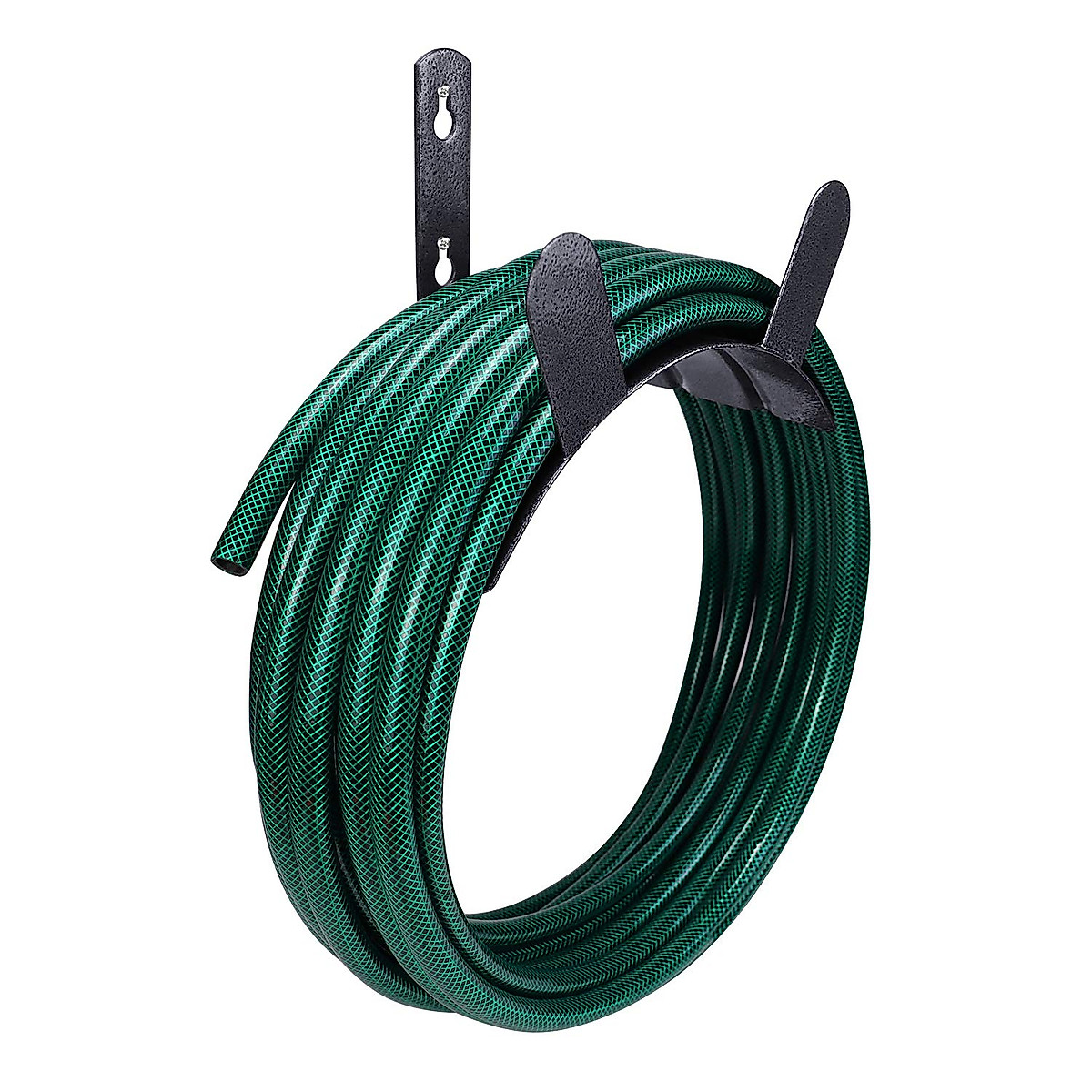 Deluxe Wall Mount Garden Hose Hanger Duty Metal Hose Holder Easily Holds 125 3/4’’ Hose