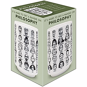 It's Hard to Get a Handle on Philosophy - Porcelain Tea Cup Featuring 60 Western Philosophers