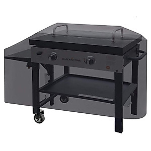 5003 Hard Top Lid Cover with Handle for Blackstone 28” Outdoor Griddle, Hard Cover for Blackstone 28 inch Front or Rear Grease Model, Black