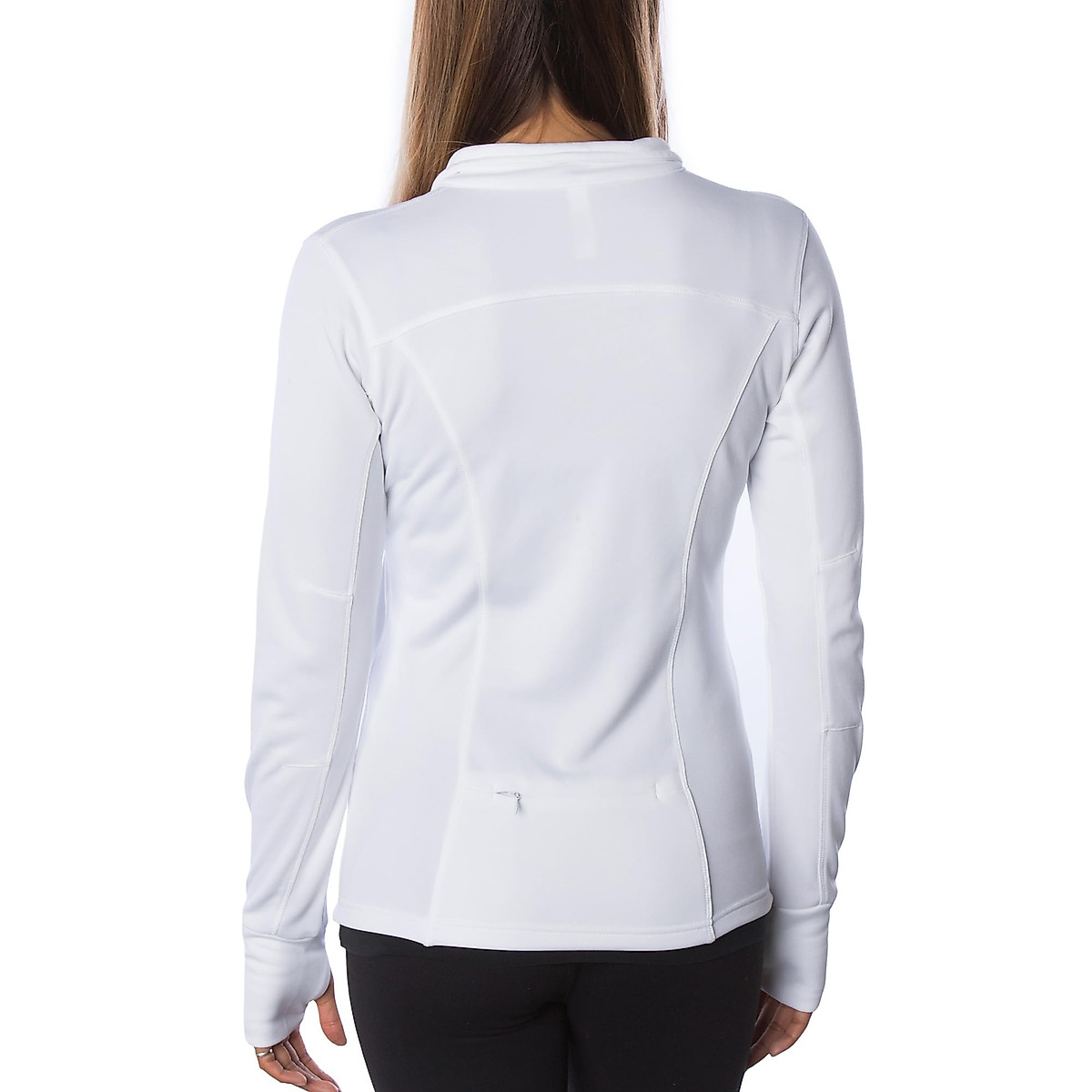 Global Blank Define Jacket Womens Athletic Jackets for Workout, Scrub and Gym Jackets Women, White, Small