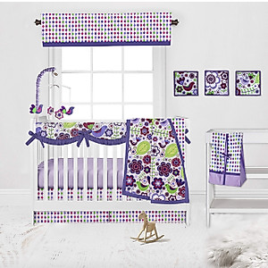 Bacati - 2 Pack Dots Purple Girls 100% Cotton Universal Baby US Standard Crib or Toddler Bed Fitted Sheets (Pearl String, Purple)