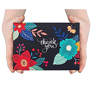 Spark Ink 36 Thank You Cards with Envelopes Bulk, Thank You Notes, Blank Cards and Envelopes, for Wedding, Gift Cards, Christmas, Graduation, Bridal & Baby Shower, Funeral - 4x6 Bulk Stationary Set