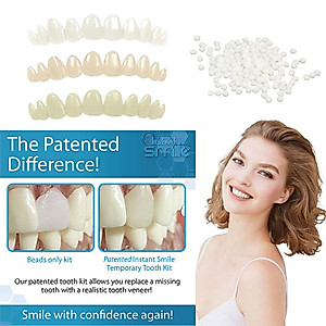 The Latest Denture Veneer is Used for Temporary Tooth Restoration, which is Comfortable and Simple. Four Universal Cosmetic dentures for Men and Women