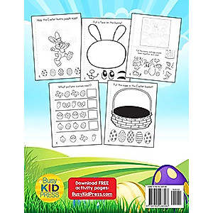 Happy Easter Cut and Paste Workbook for Preschool: Coloring and Cutting Kids Activity Book Easter Basket Stuffer (Cut and Paste Preschool Workbook)
