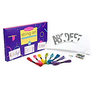 Craft Dreams String Art Kit, String A Name, Includes ABC Templates and Kid Friendly Instructions