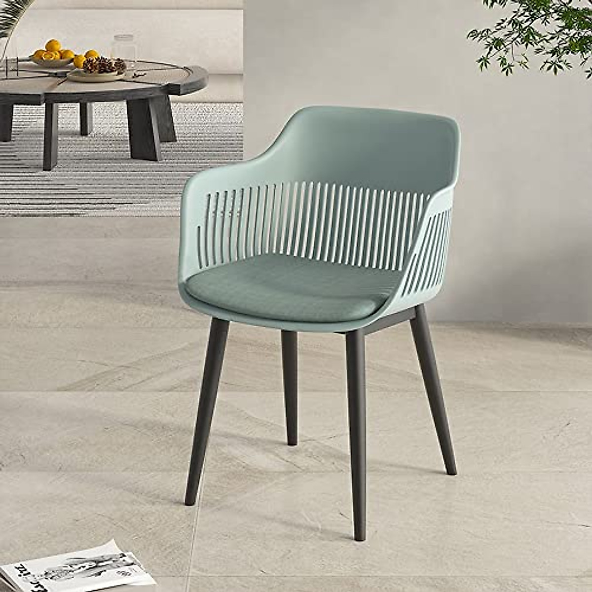 EODNSOFN Nordic Dining Chairs Designer Design Dining Chairs Plastic Transparent Sillas Computer Chai (Color : E, Size : 1code)