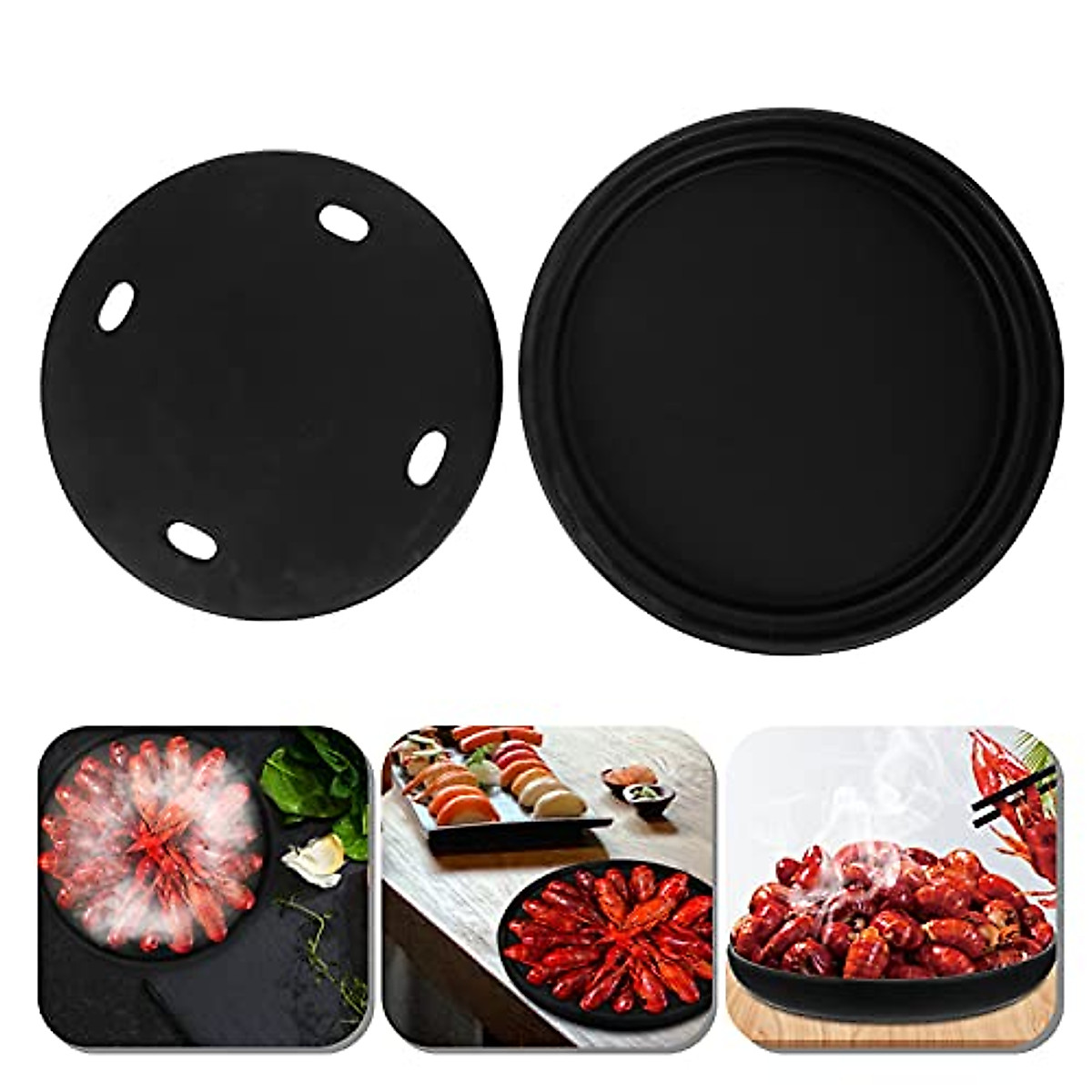 Cabilock Japanese Dry ice Sushi Plate Sushi Serving Plates Sushi Geta Serving Platter Food Service Plate Cuisine Vegetable Tray Dry Ice Food Serving Dish Japanese Sushi Plate Platter Sushi Dish