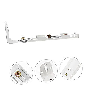 VOSAREA 6pcs Curtain Fixing Accessories Ceiling Track Ceiling Mount Metal Brackets Metal Stand Metal Shower Curtain Hooks Curtain Rods Holders Shower Curtain Holders Curtain Fixing Tools