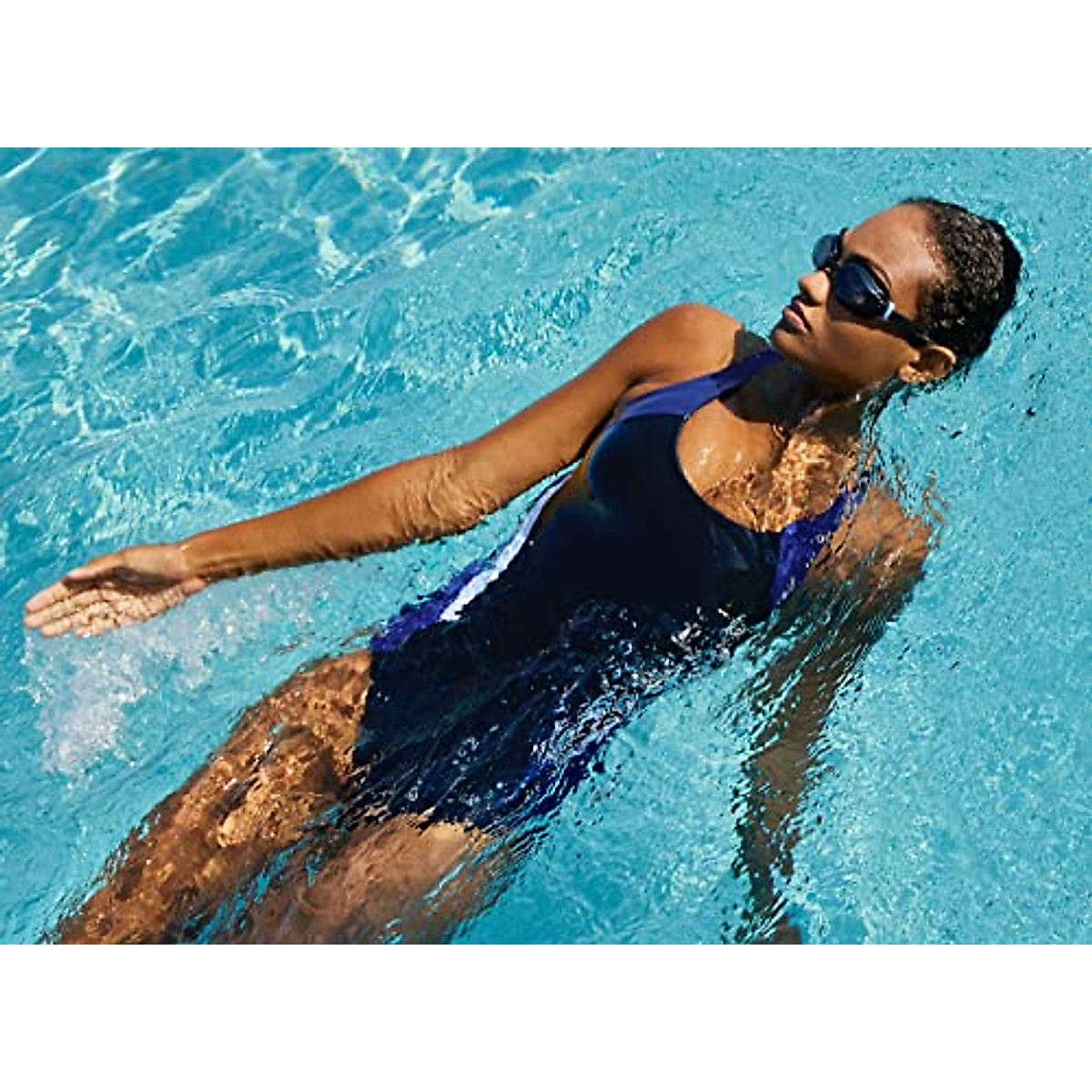 Ewedoos One Piece Athletic Swimsuit for Women Adjustable Strap Bathing Suit Tummy Control Swimming Suits Swimwear