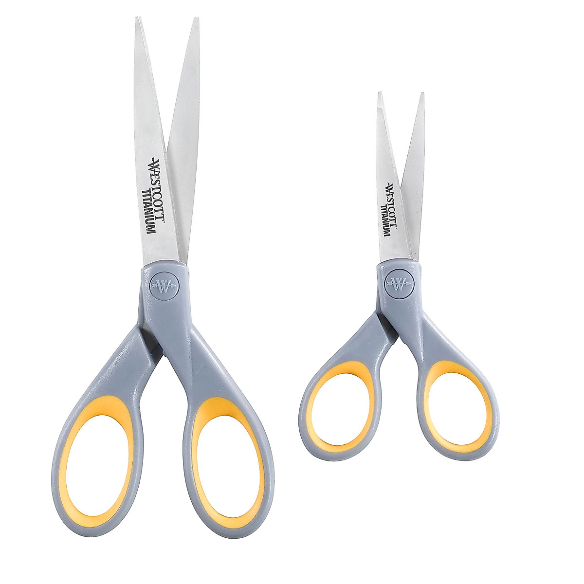 Westcott Titanium Bonded Scissors Set, 5" and 7", Pack of 2