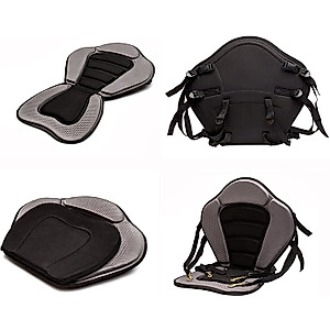 iROCKER Universal Kayak Seat for Inflatable Paddle Board and SUP with Detachable Storage Bag - Cushioned backrest to Provide Support During Paddling