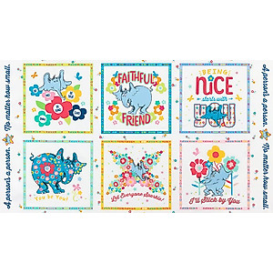Robert Kaufman Kaufman Horton Kindness Fat Quarter Bundle 7pcs, Multi