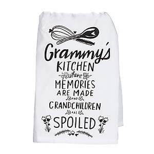 18th Street Gifts Grammy Gift Set, 3 Item Kitchen Decor Set with 2 Dish Towels and Promoted to Grammy Sign