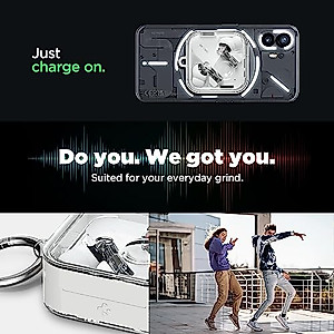 Spigen Ultra Hybrid Designed for Nothing Ear 2 Case Cover (2023) Clear Anti-Yellowing Case - Jet White