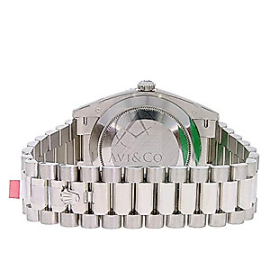 Rolex Day-Date 40 President White Gold Watch 228239 60th Anniversary Green Dial