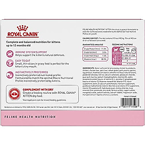 Royal Canin Feline Health Nutrition Thin Slices in Gravy Variety Pack Wet Kitten Food, 3 oz., Count of 12, 12 CT