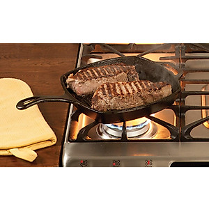 Lodge EMW6655096, 10.5" Grill Pan - Fish, Black