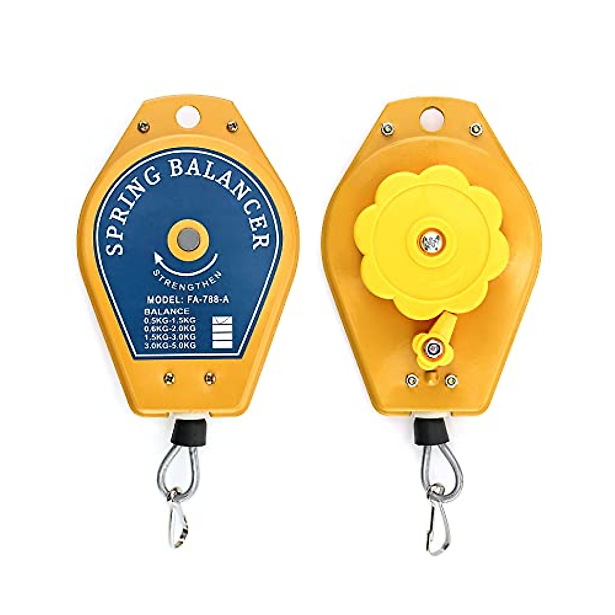 QWORK Spring Balancer, 1.1lbs - 3.3lbs Bearing Retractable Tool Fixture Holder for Assembly-line