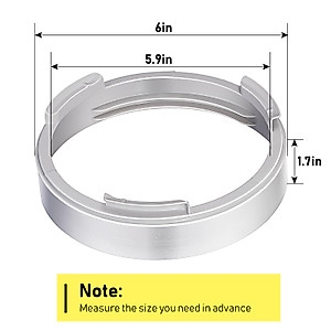 Riakrum 5.9 Inch Air Conditioner Exhaust Hose Coupler Exhaust Vent Hose Connector Tube Coupling Extender with Thread Hose Coupler Extension for Air Conditioning(1 Piece)