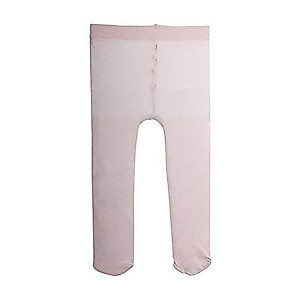 CALZITALY 2 Pairs - Baby Girl Plain Microfibre Semi Opaque Pantyhose | Newborn Pantyhose | 40 Den | 3 To 24 Months | Italian Hosiery | (12 Months, 1 Pair White + 1 Pair Pink)