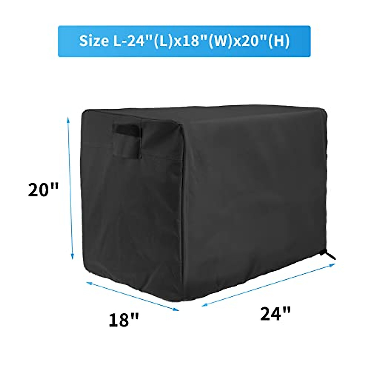 Joramoy Generator Covers Waterproof UV Protection Heavy Duty 600D Oxford Cover Universal for Wen 56310ic & Wen 3800 & Predator 3500 (24x 18x 20 inch)