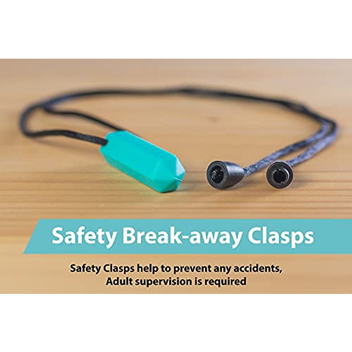 Tilcare Chew Chew Sensory Necklace – Best for Kids or Adults That Like Biting - Perfectly Textured Silicone Chew Necklaces