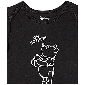 Amazon Essentials Disney | Marvel | Star Wars Unisex Babies' Short-Sleeve Bodysuits, Pack of 6, Winnie the Pooh Oh Bother!, 12 Months