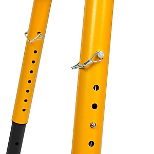 Dewalt Adjustable Height Portable Steel Welding Table and Work Bench, 18 x 46-inch Tabletop, Folding Legs, Carrying Handle, and Cord Minder